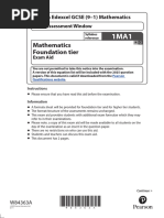 Edexcel GCSE Maths Higher Formula Sheet | PDF