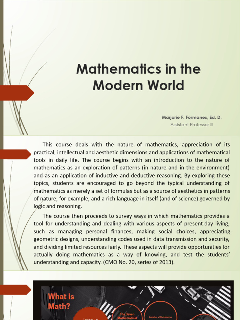 MMW.Lesson1 | PDF | Mathematics | Cognition MMW.Lesson1 | PDF | Mathematics | Cognition