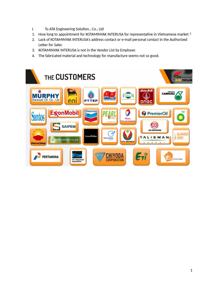To ATA Engineering Solution | PDF
