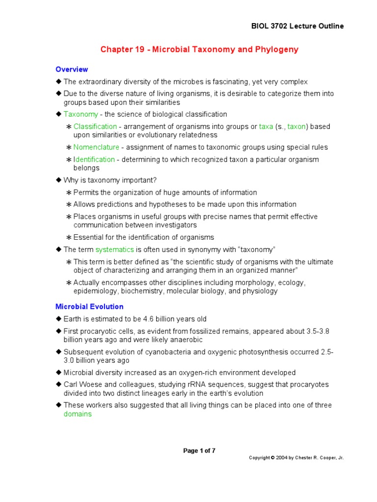 Microbial Taxonomy and Diversity | PDF | Taxonomy (Biology) | Eukaryotes
