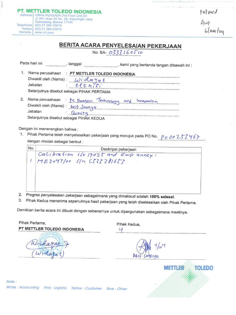 BA - Invoice - 333160510 - PT Paragon Technilogy and Innovation | PDF