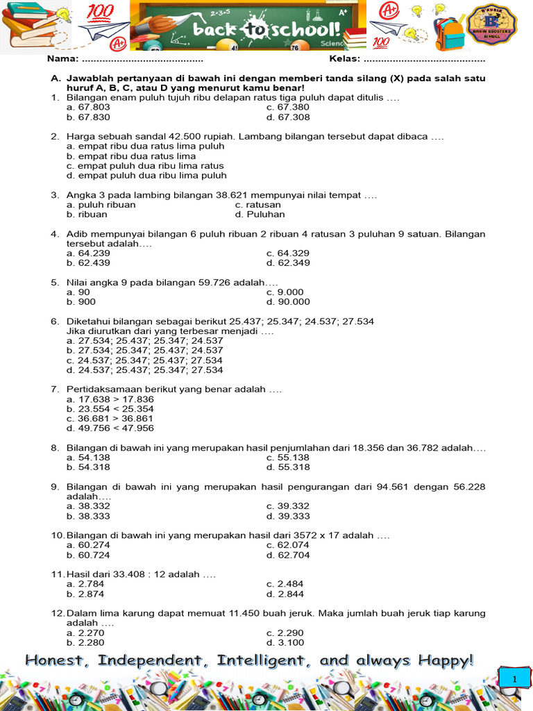 Latihan Bil Cacah 100000 | PDF