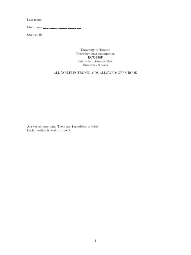 2023 UT Final | PDF | Piece Work | Dependent And Independent Variables