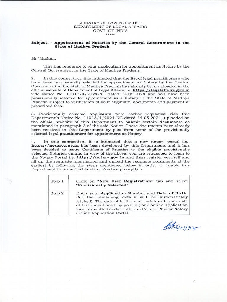 Madhya Pradesh Notice | PDF