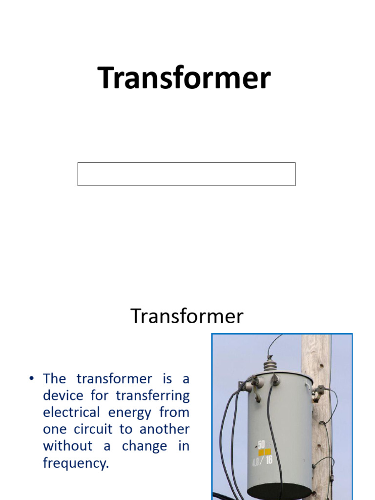 7 Transformer | PDF | Transformer | Inductor