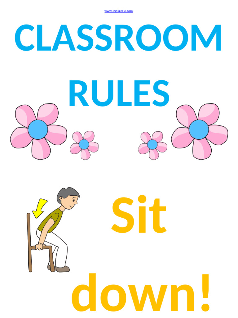 4 Sinif 1 Unite Classroom Rules 1 | PDF