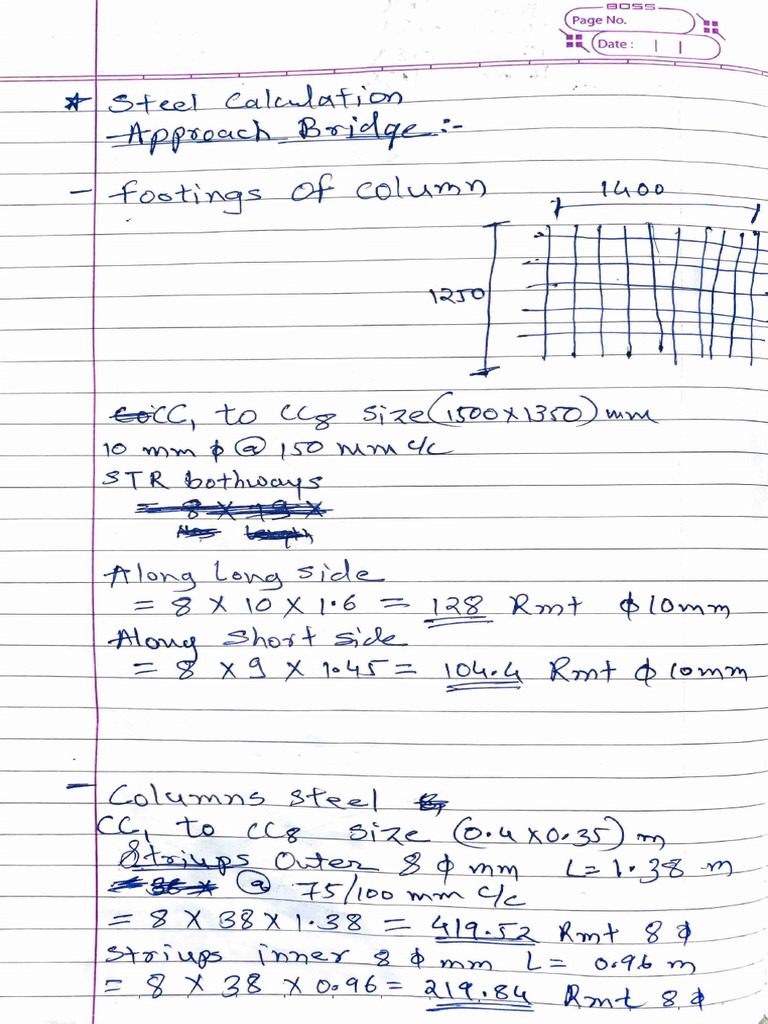 Kandari App Bridge Steel Calculation | PDF