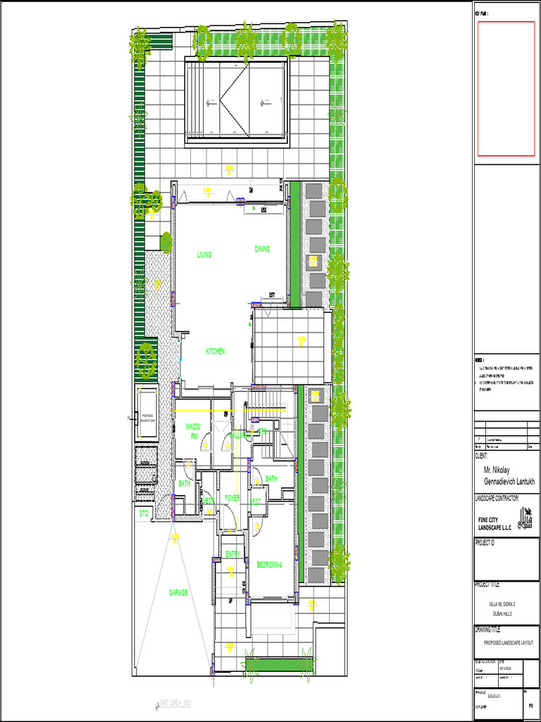 Villa 58-Landscape Layout | PDF