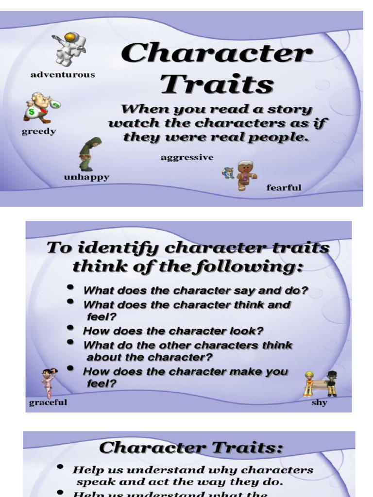 On Describing Characters | PDF