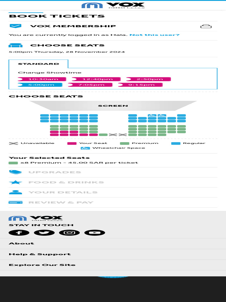 Book Tickets VOX Cinemas KSA | PDF