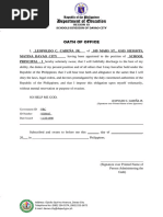CS Form No. 32 Oath of Office | PDF