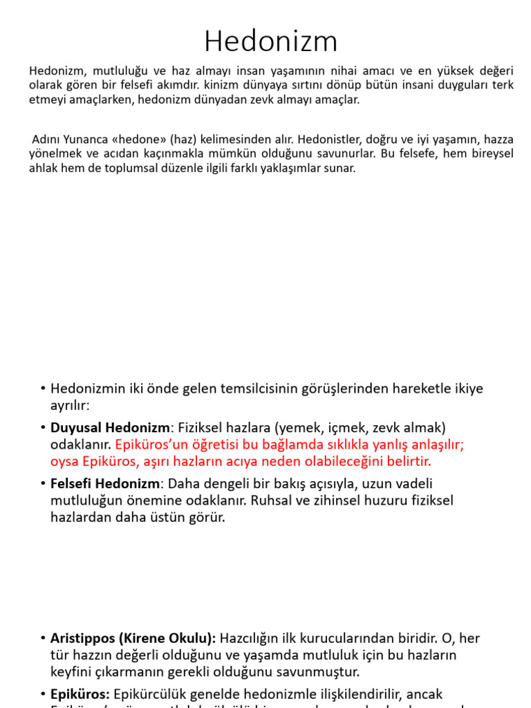 Hedonizm: Hedonizm, Ve Haz Insan Nihai Ve en Olarak Bir Felsefi - Kinizm Insani Terk Etmeyi ...