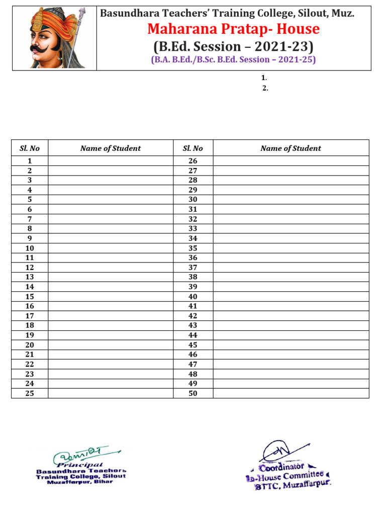 1 In-House List 2021-23 | PDF