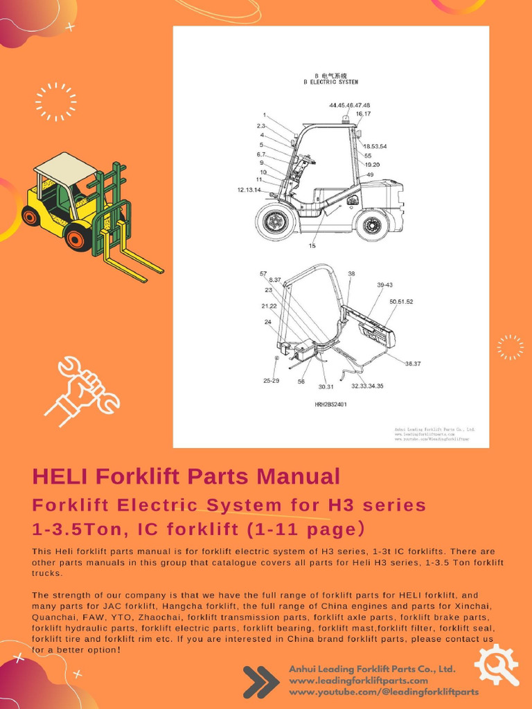 Heli Forklift Parts Manual Electric Parts | PDF