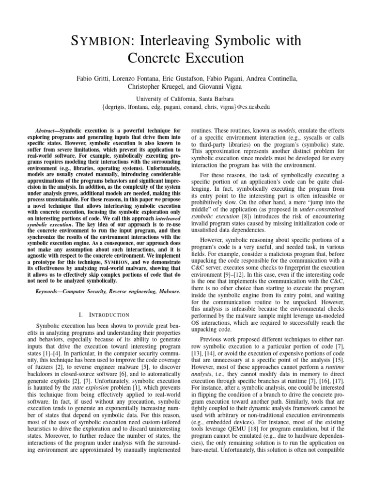 Sym Bion | PDF | Malware | Computer Program