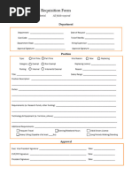Imprest Requisition Form | PDF