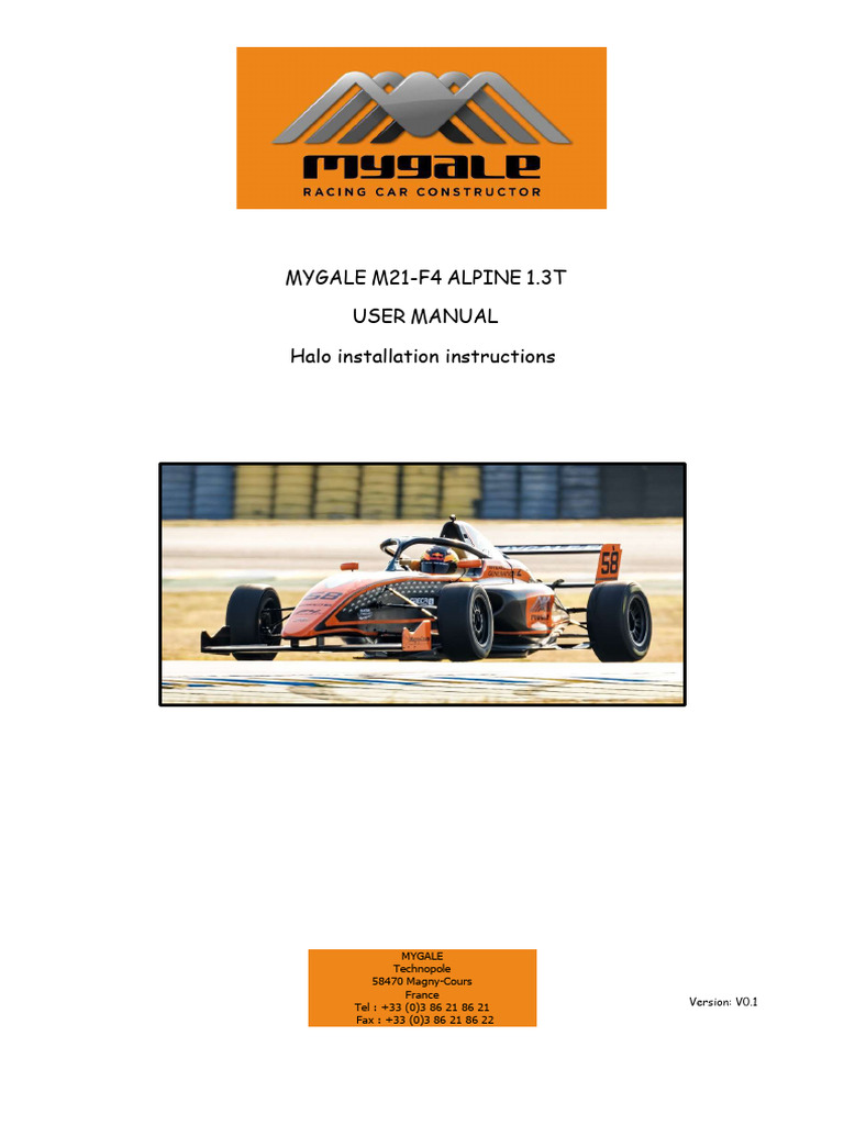 MYGALE M21-F4 Halo Installation Guide | PDF | Screw | Manufactured Goods