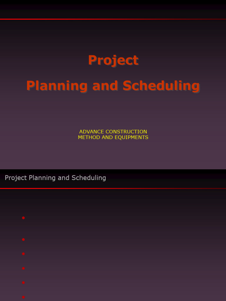 Planning-and-Scheduling | PDF | Project Management