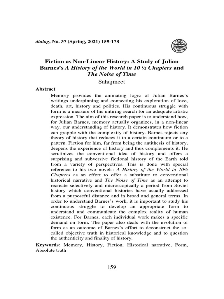 Fiction and Non-Linear History Analysis | PDF | Narrative