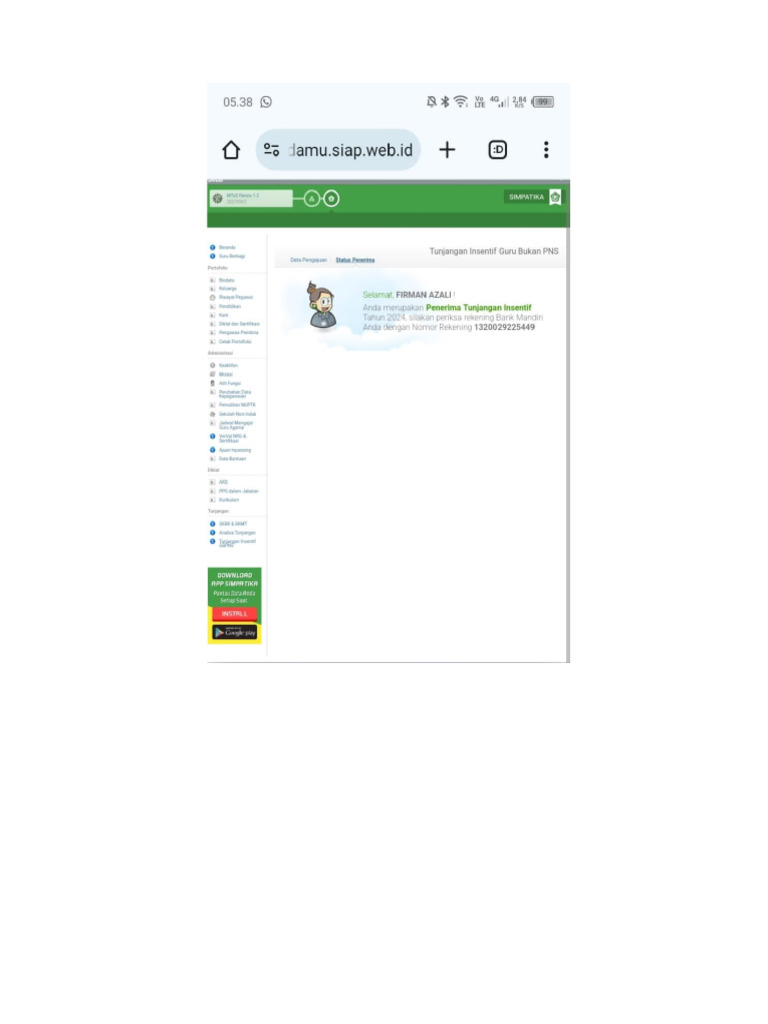 Tunjangan GBPNS Firman A | PDF