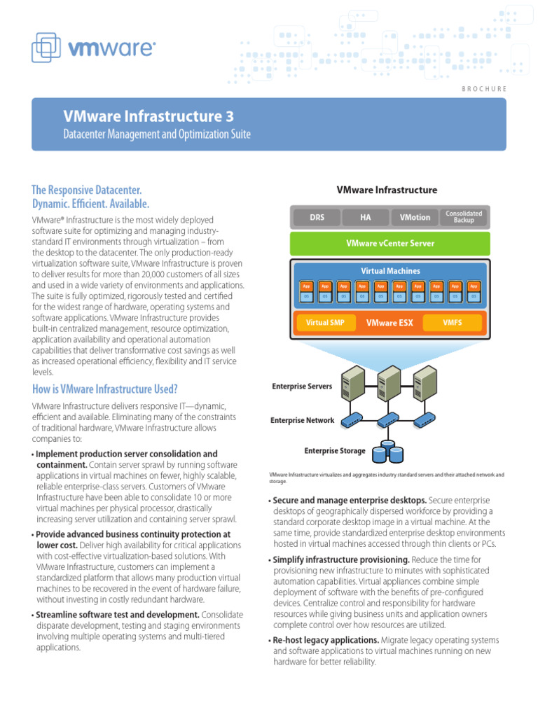 vi_brochure | PDF | V Mware | Virtualization