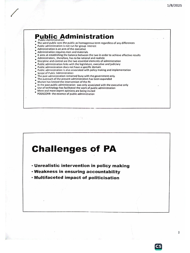 Lecture 1 (PA - 514) | PDF