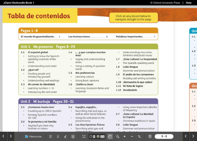 ¡Claro! Kerboodle Book 1 | PDF