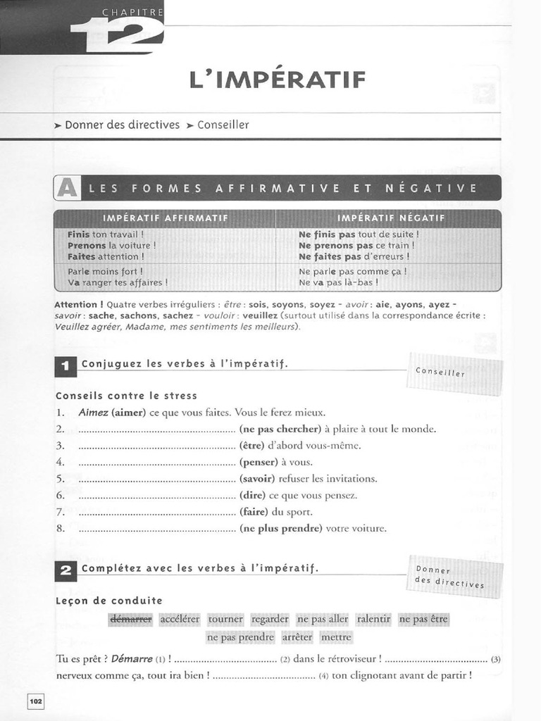 Imperatif + Pronoms | PDF