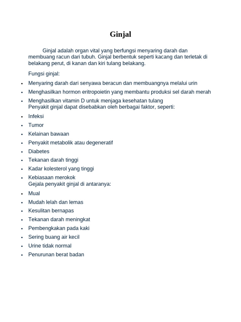 Ginjal | PDF