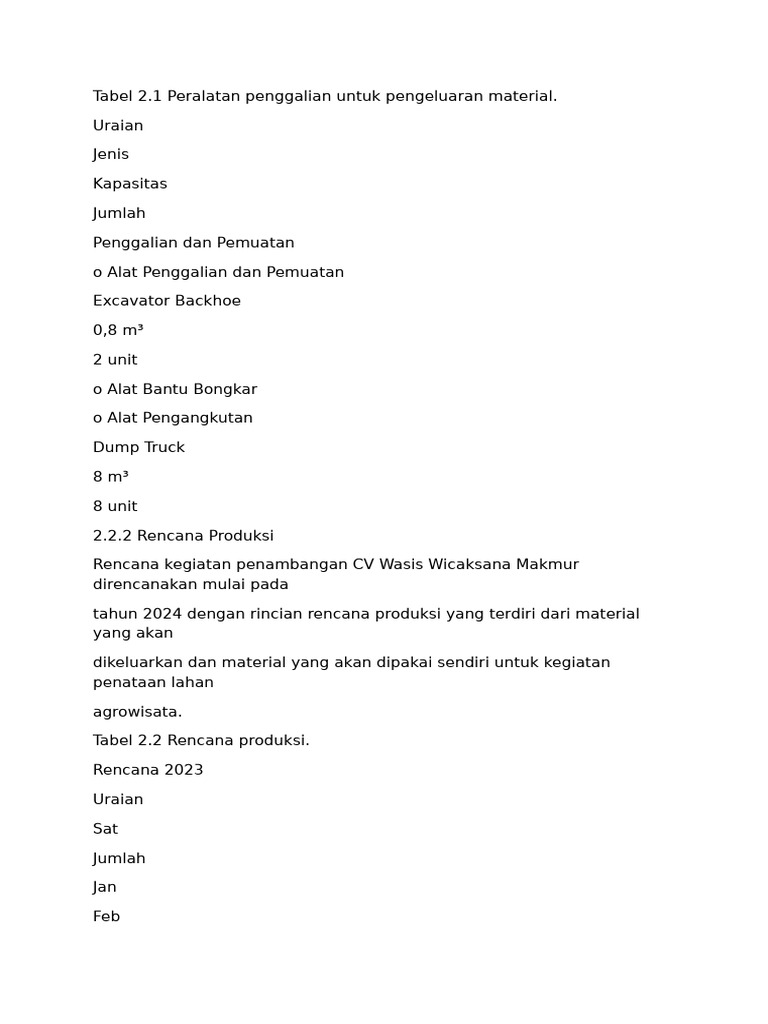 Tabel Tekhnis Material | PDF