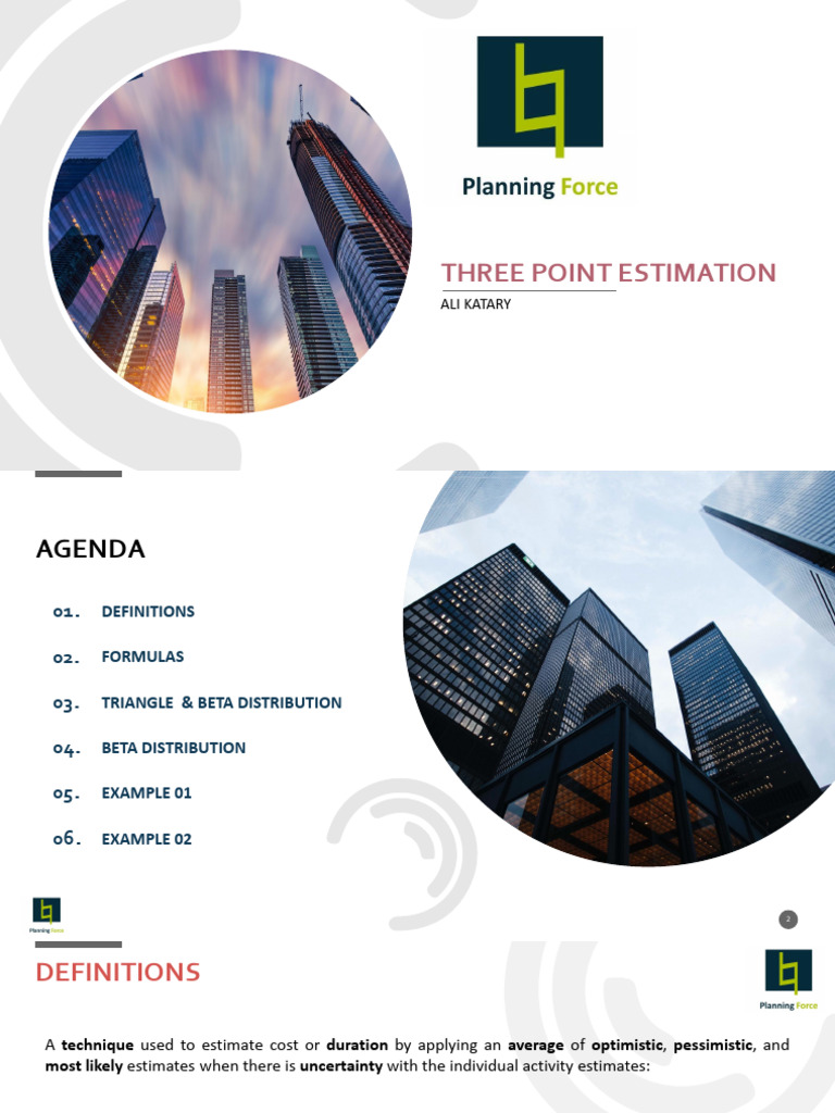 Three Point Estimation | PDF | Standard Deviation | Statistical Theory