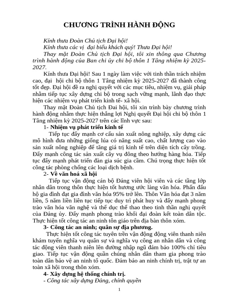 15a. Chuong Trinh Hanh Dong | PDF