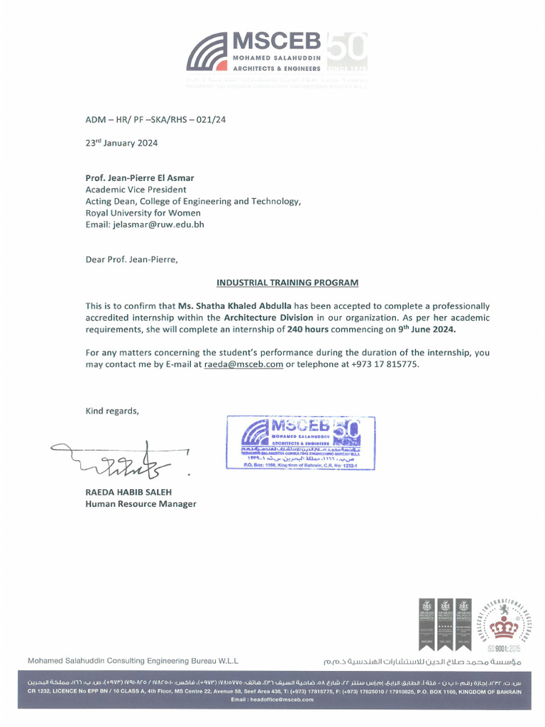 Acceptance Msceb | PDF