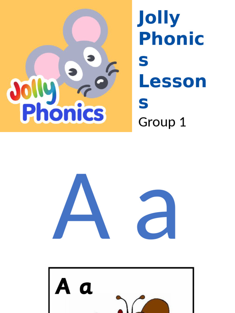 jolly phonices group 1 letter a | PDF