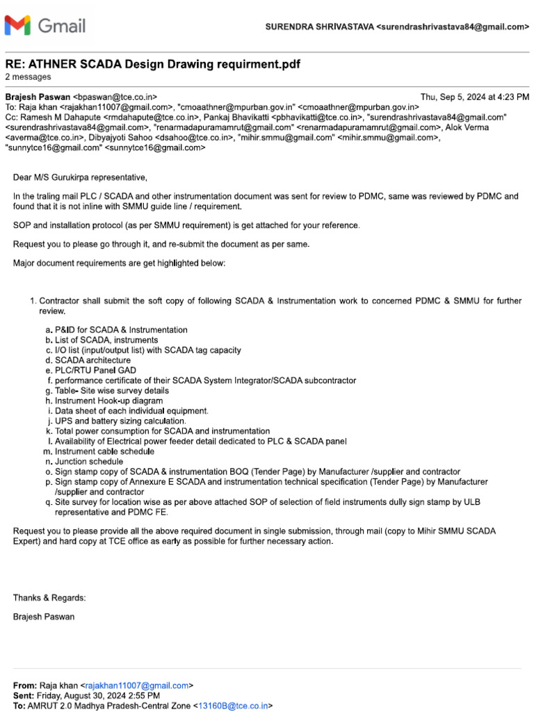 Athaner Scada Design Drawing | PDF