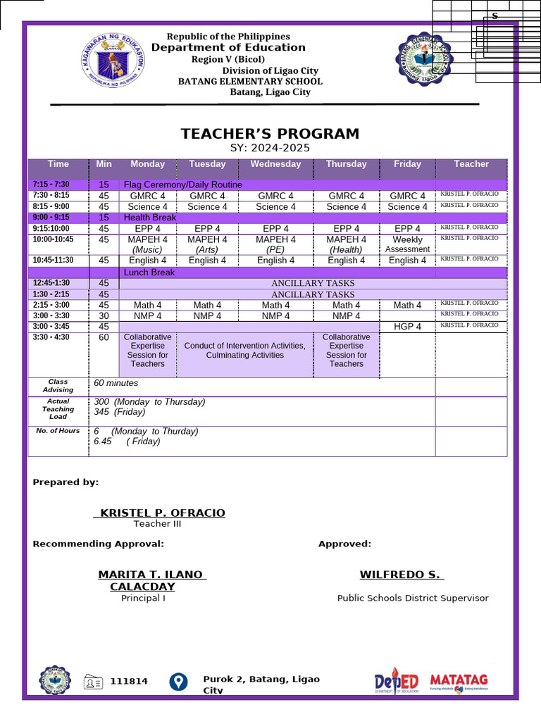 TEACHERS PROGRAM | PDF