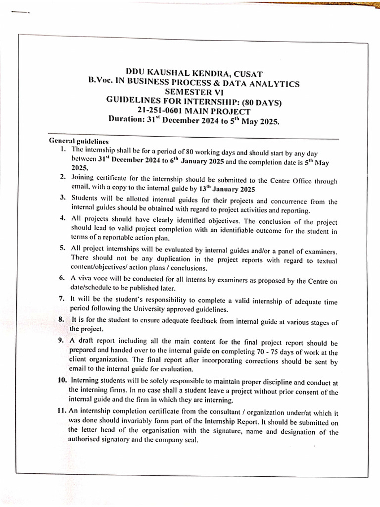 B.Voc BPAD VI - Guidelines | PDF