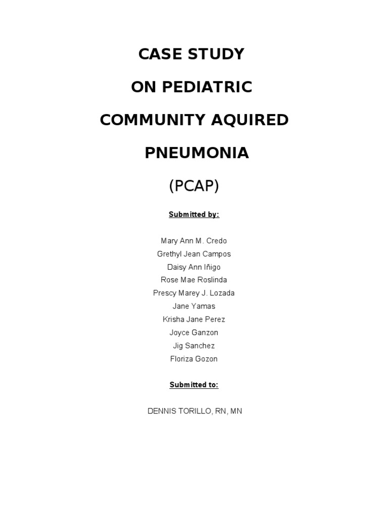 UMTC PCAP - C Case Study | PDF | Lung | Pneumonia