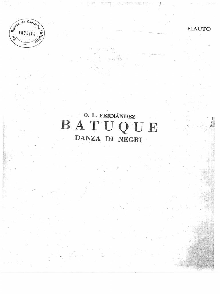 Flauta I - Batuque | PDF