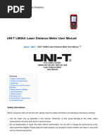 DTAPE DT50 Laser Distance Meter User Manual | PDF | Backlight | Metre