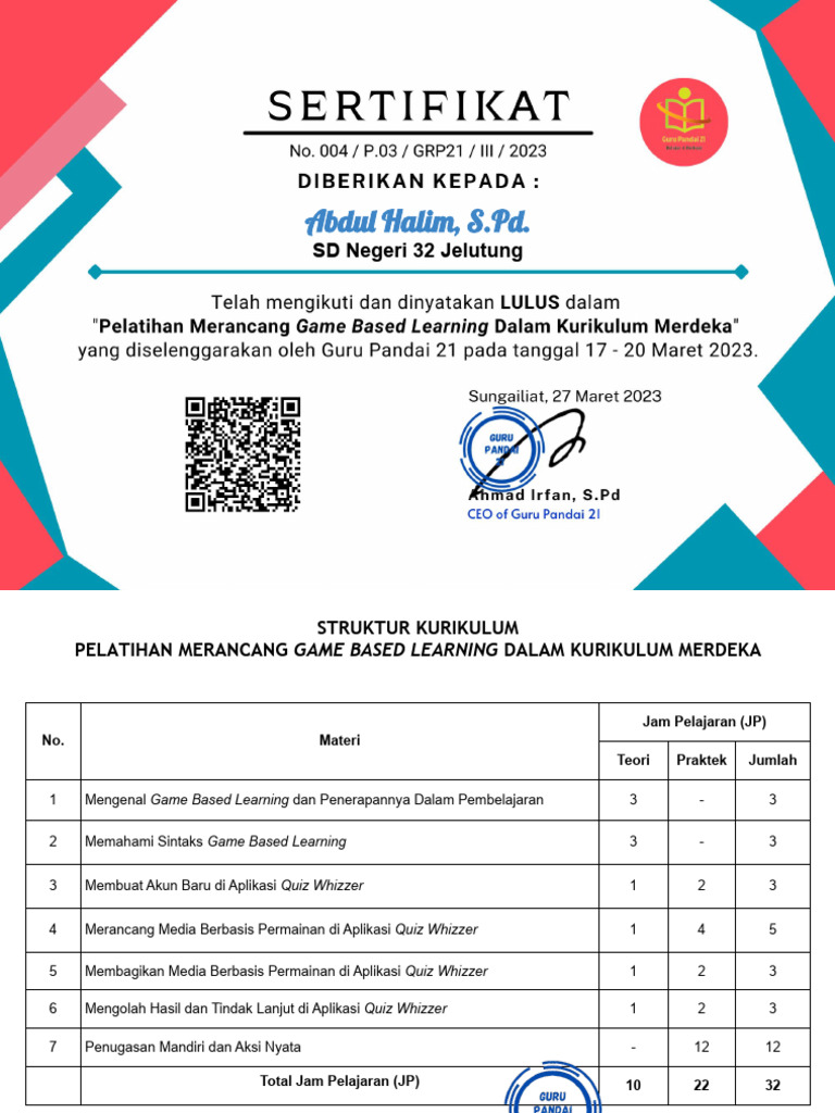 Abdul Halim, S.Pd. | PDF