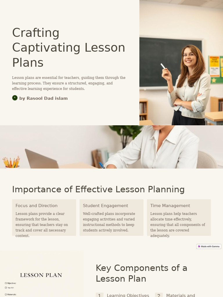 Crafting Captivating Lesson Plans | PDF | Educational Assessment ...