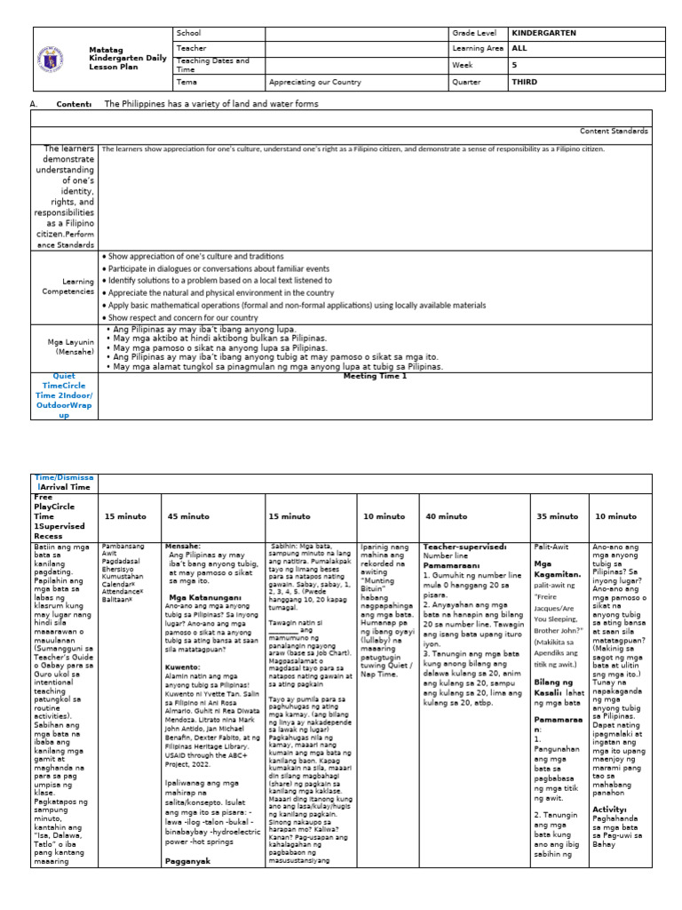Kinder-New-DLL Week25 - Day4 | PDF