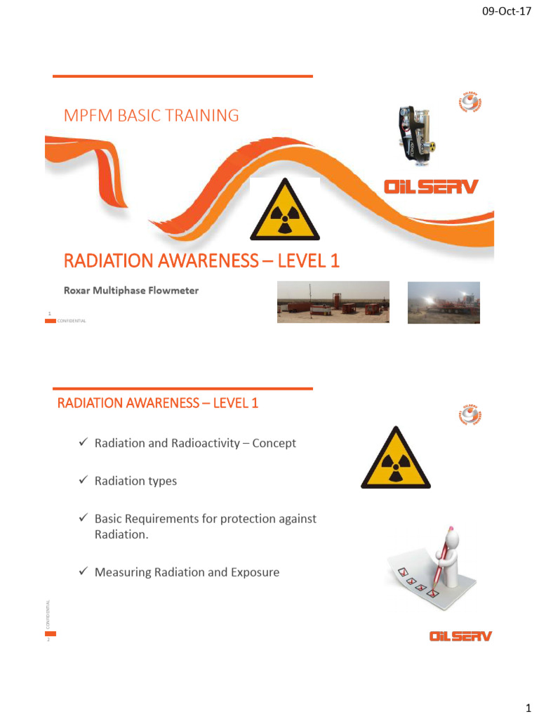 03 MPFM - Radiation Safety Awareness | PDF | Radioactive Decay | Gamma Ray