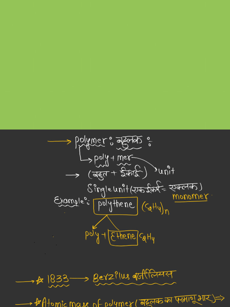 Polymers Class Notes | PDF