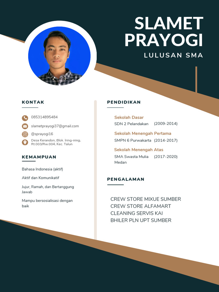 Cv_slamet Prayogi New | PDF