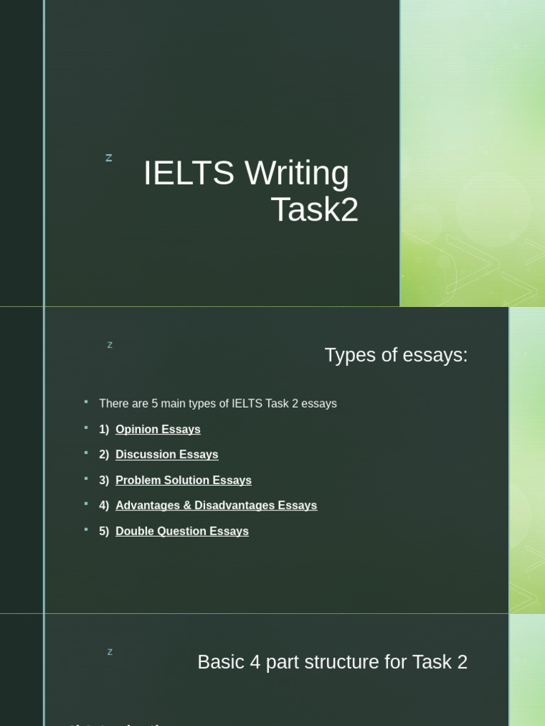 Ielts Writing Task 2 Tbl Task Based Learning Activities Writing | PDF | Essays | Reason