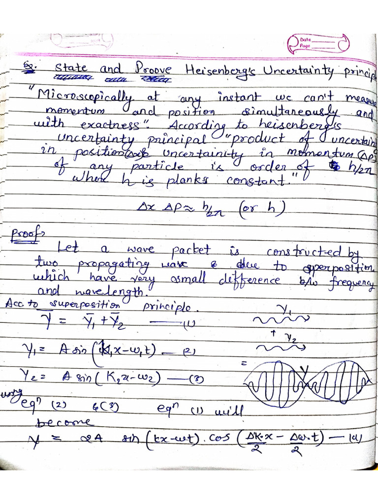 Heisenberg Uncertainty Principle Proof | PDF