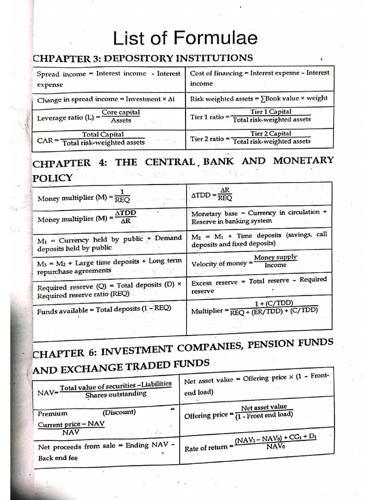 List of formulae_6846bd7e-48a0-4165-a136-7576edc32c69 | PDF