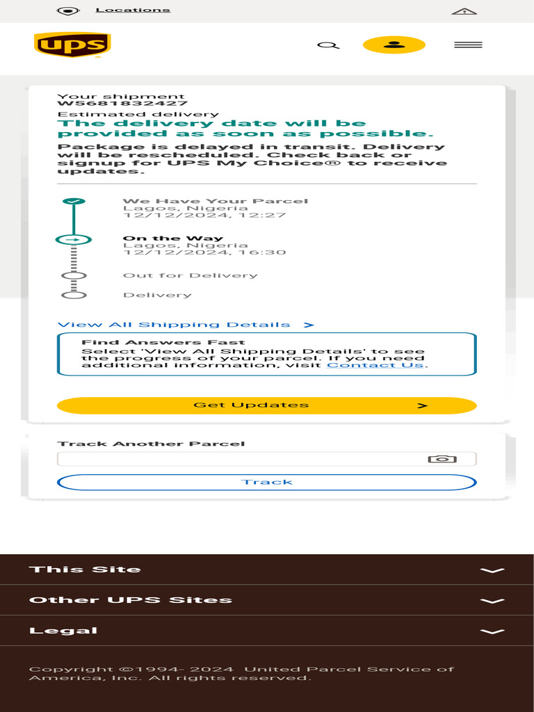 Tracking UPS - India | PDF